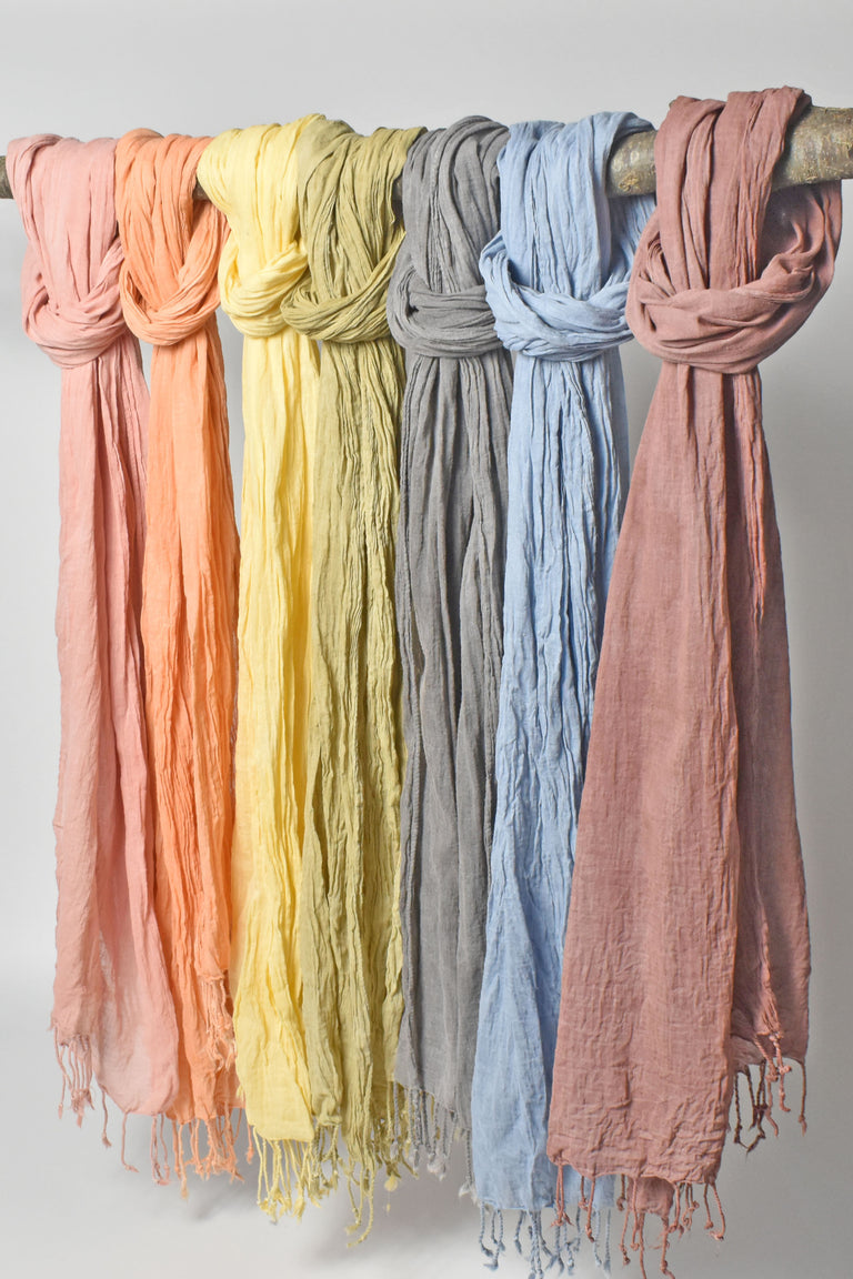 Naturally Hand-Painted Cotton Scarves – Carrie Varner